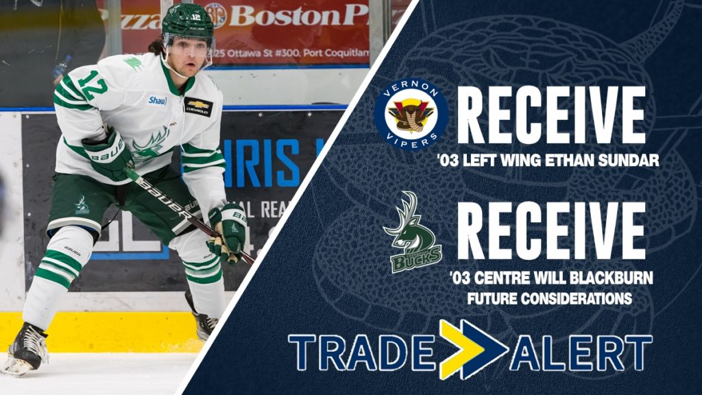 Vipers Trade Blackburn For Sundar | Vernon Vipers