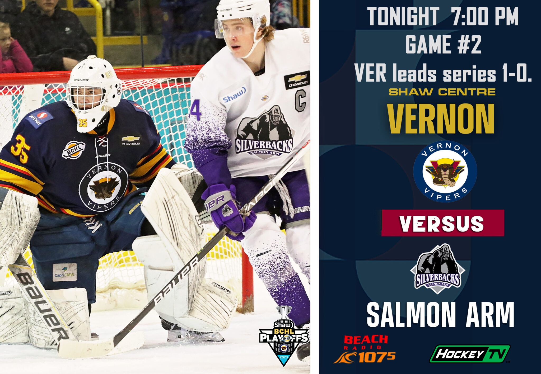 Vipers Game Day – Vipers Look For Back to Back Wins To Start Series | Vernon Vipers