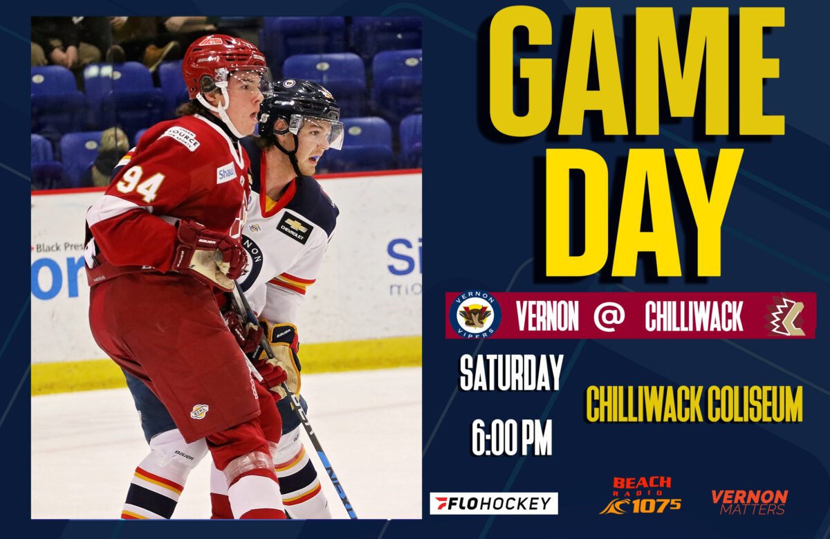 Vipers Game Day – Vipers Finish Small Road Trip in Chilliwack | Vernon Vipers