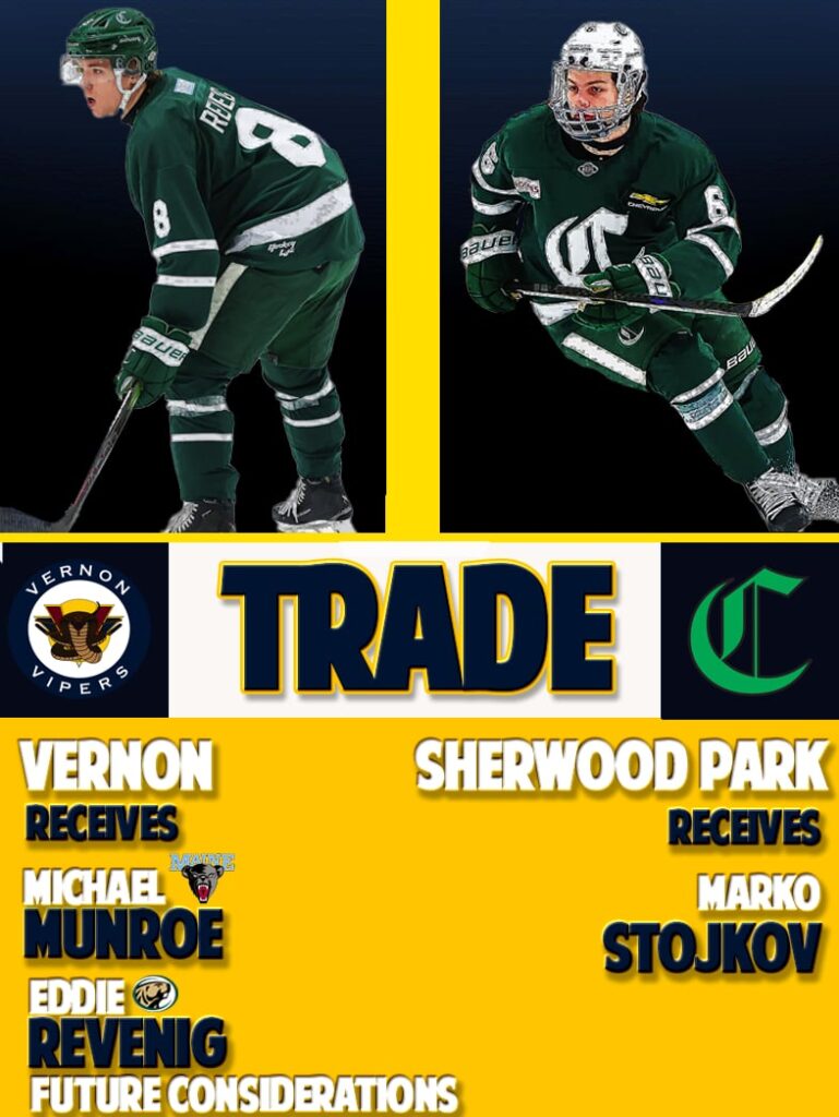 Vipers Swing Deals with Sherwood Park and Brooks | Vernon Vipers