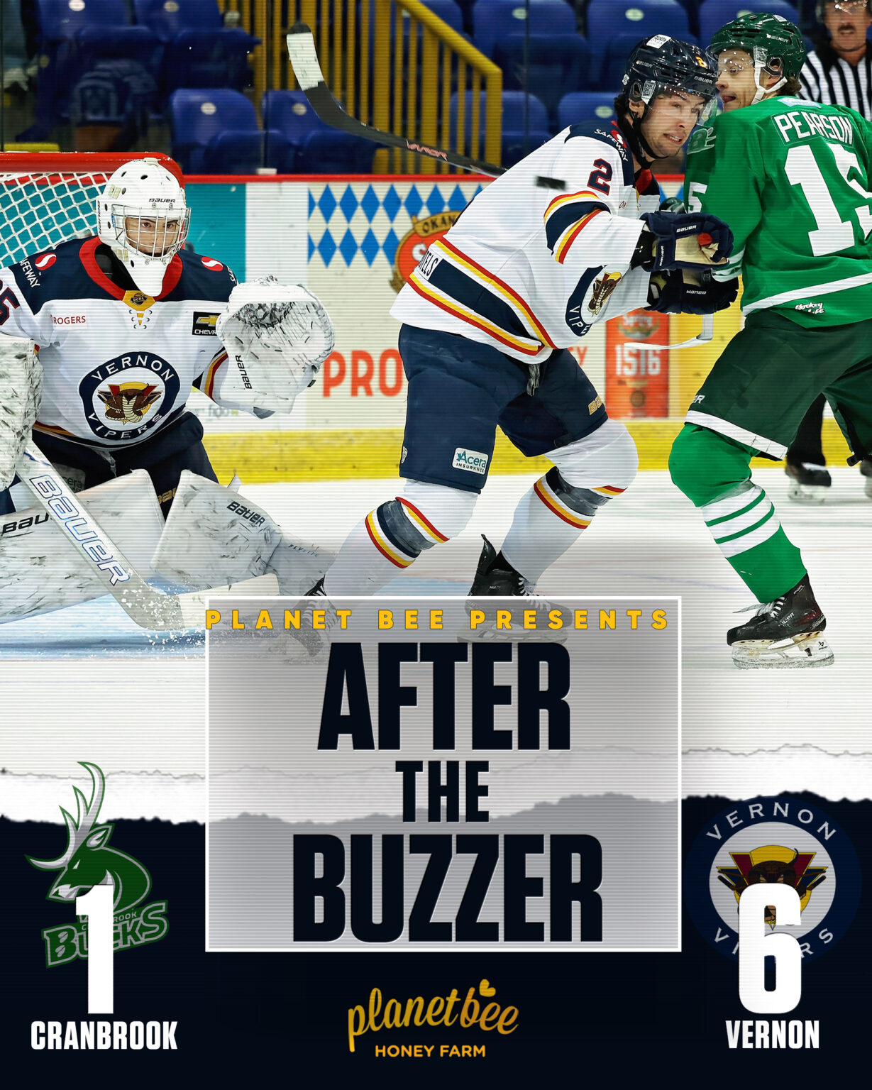 After the Buzzer – Vipers 6 – Bucks 1 | Vernon Vipers